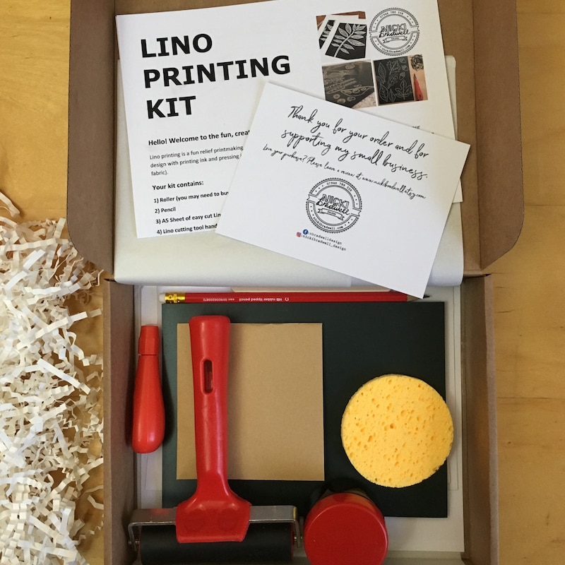 Lino Printing Kit - Etsy UK