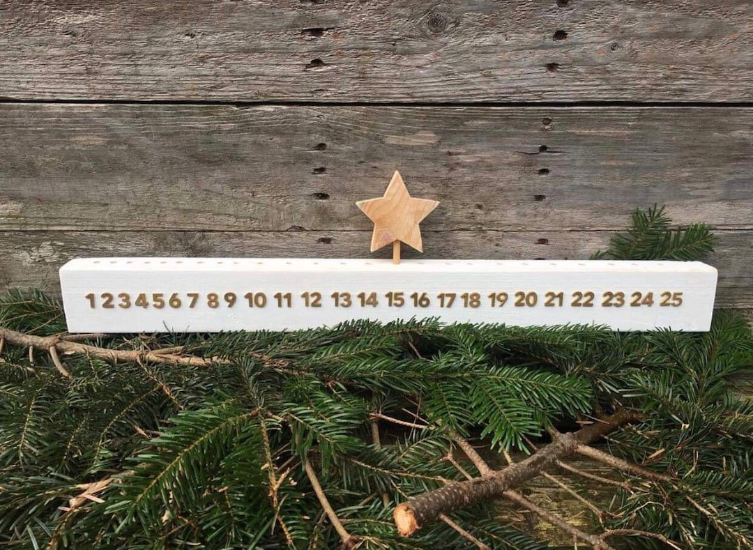 Wooden Rustic Scandi Advent Calendar - Etsy