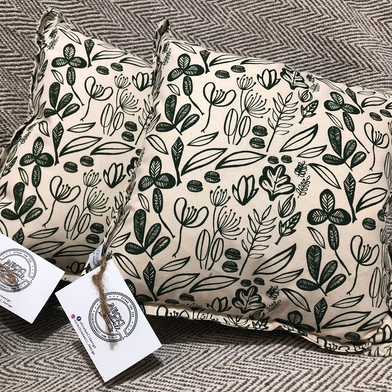 Screen Print Pillow - Etsy UK
