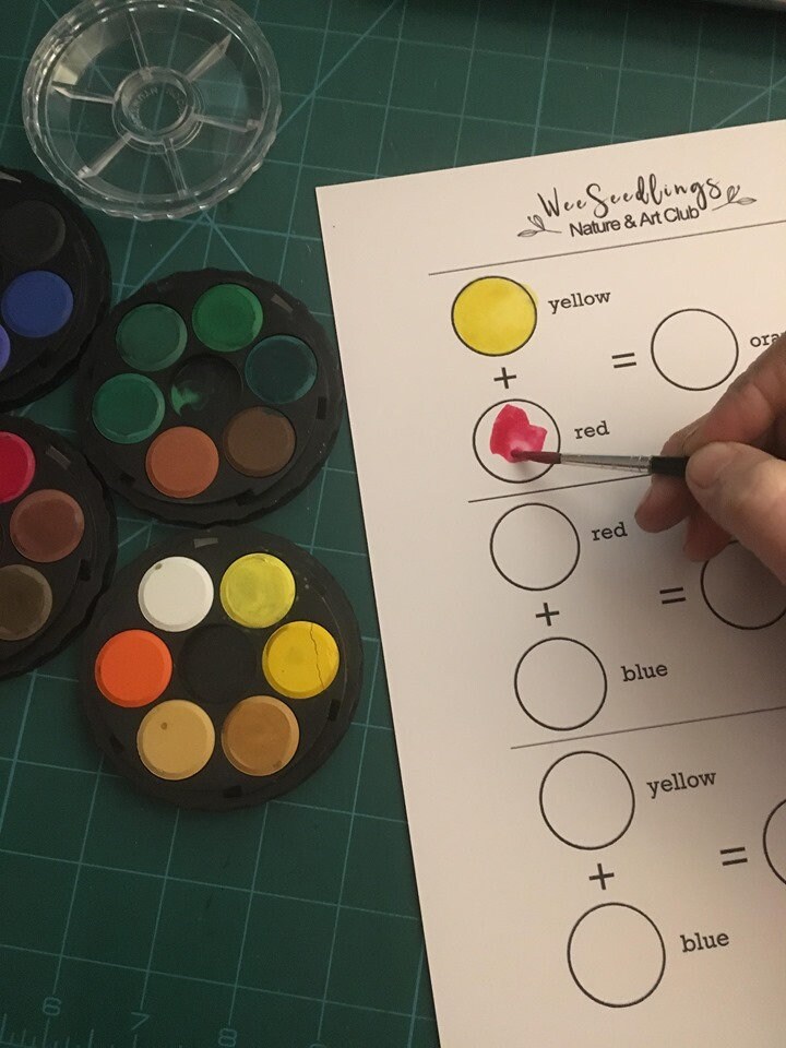 Colour Mixing Sheet by Nicki Bradwell - Etsy