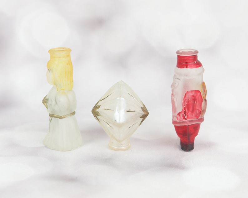 Glass Christmas Light Bulb Covers Vintage Christmas Tree Light Bulb ...