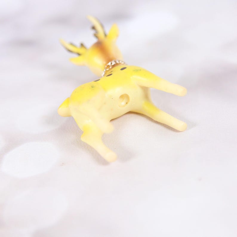 Vintage Rubber Deer With Movable Head | Plastic Fawn Deer Made in Japan ...