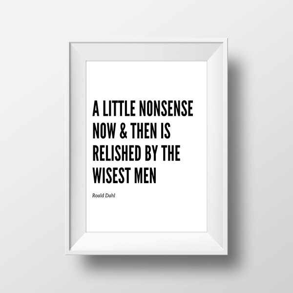 Roald Dahl Quote - Etsy