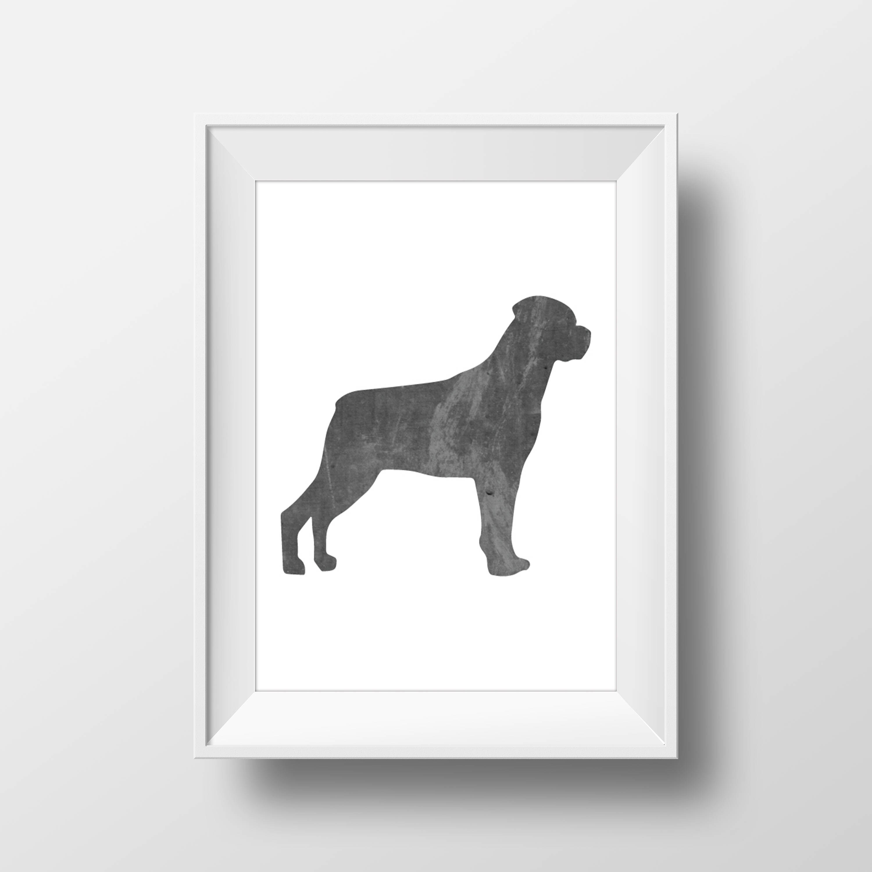 Chalkboard Rottweiler Print, Rottweiler Print, Rottweiler Art, Dog ...
