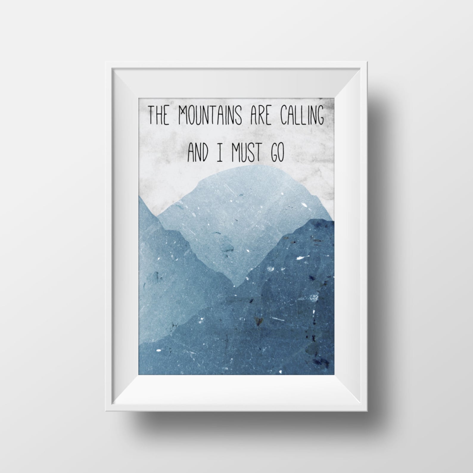 The Mountains Are Calling Print Printable Art Mountains | Etsy