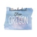 Oregon State Blue Watercolor Printable Art, Oregon State Print, Oregon ...