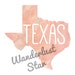 Texas State Pink Watercolor Printable Art, Texas Print, Texas Art ...