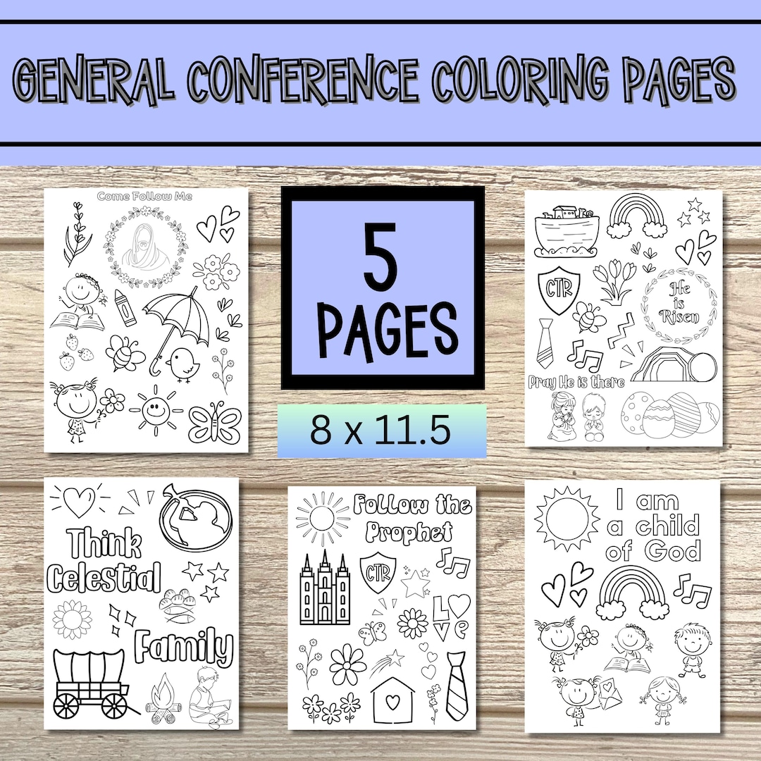 LDS General Conference Printable Coloring Pages for Kids Primary ...
