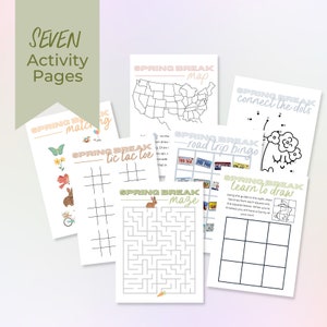 PRINTABLE Spring Break Road Trip Kit | Mini Road Trip Kit | Spring ...