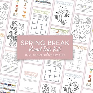 PRINTABLE Spring Break Road Trip Kit | Mini Road Trip Kit | Spring ...