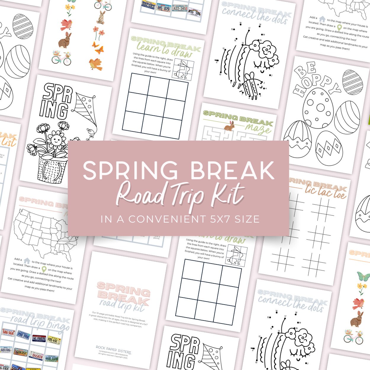 PRINTABLE Spring Break Road Trip Kit Mini Road Trip Kit Spring Break ...