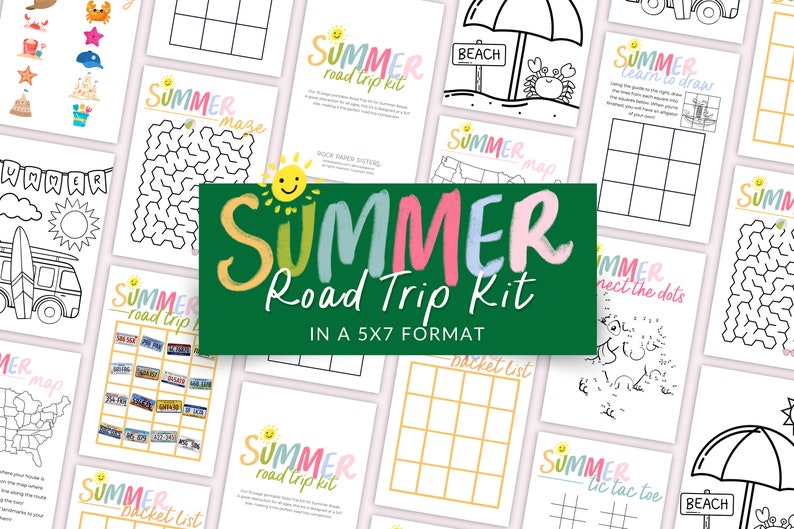 PRINTABLE Summer Road Trip Kit | Mini Road Trip Kit | Summer Activities ...