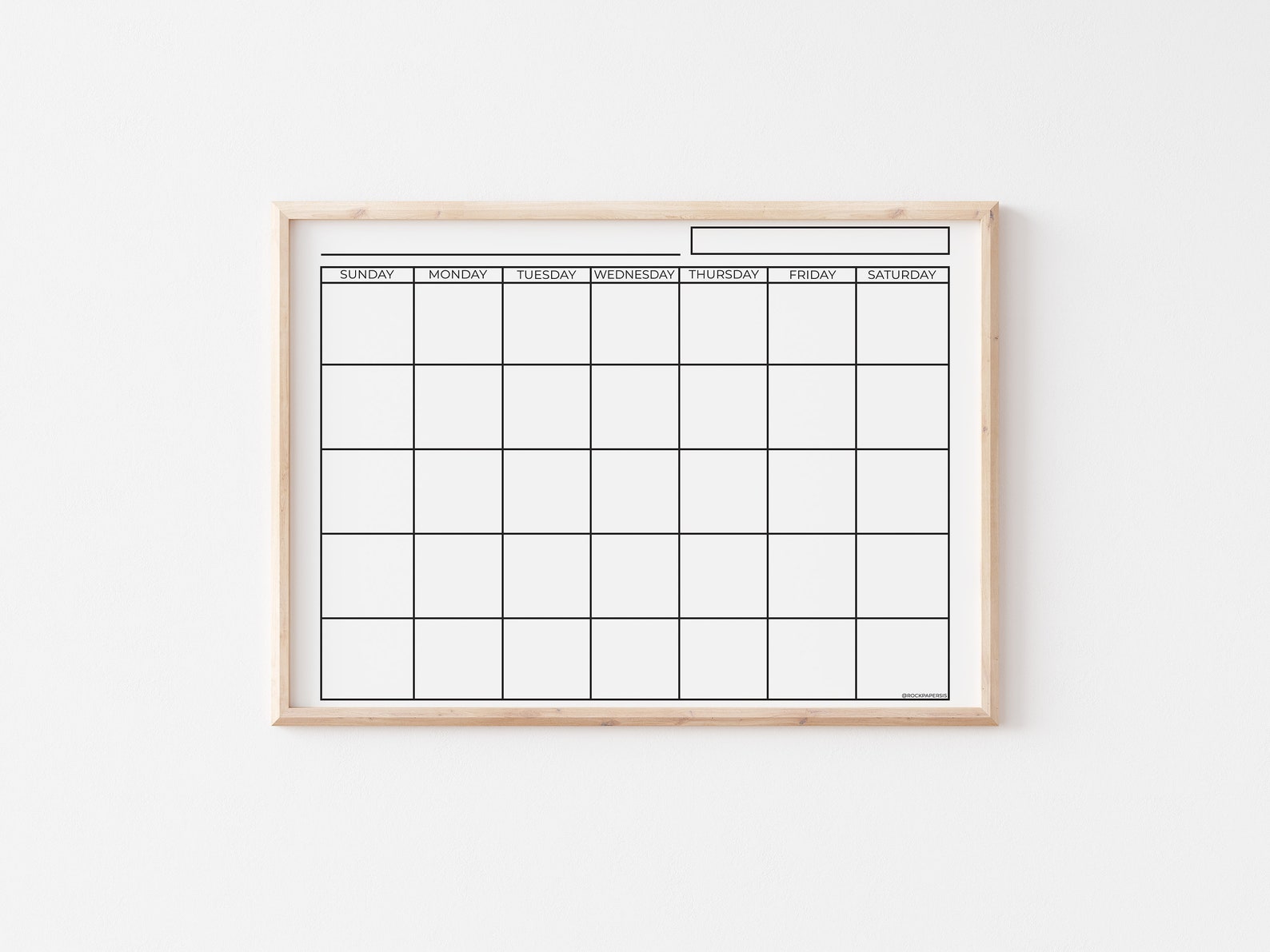 PRINTS Calendar | Blank Calendar | Wall Calendar | Digital Print ...
