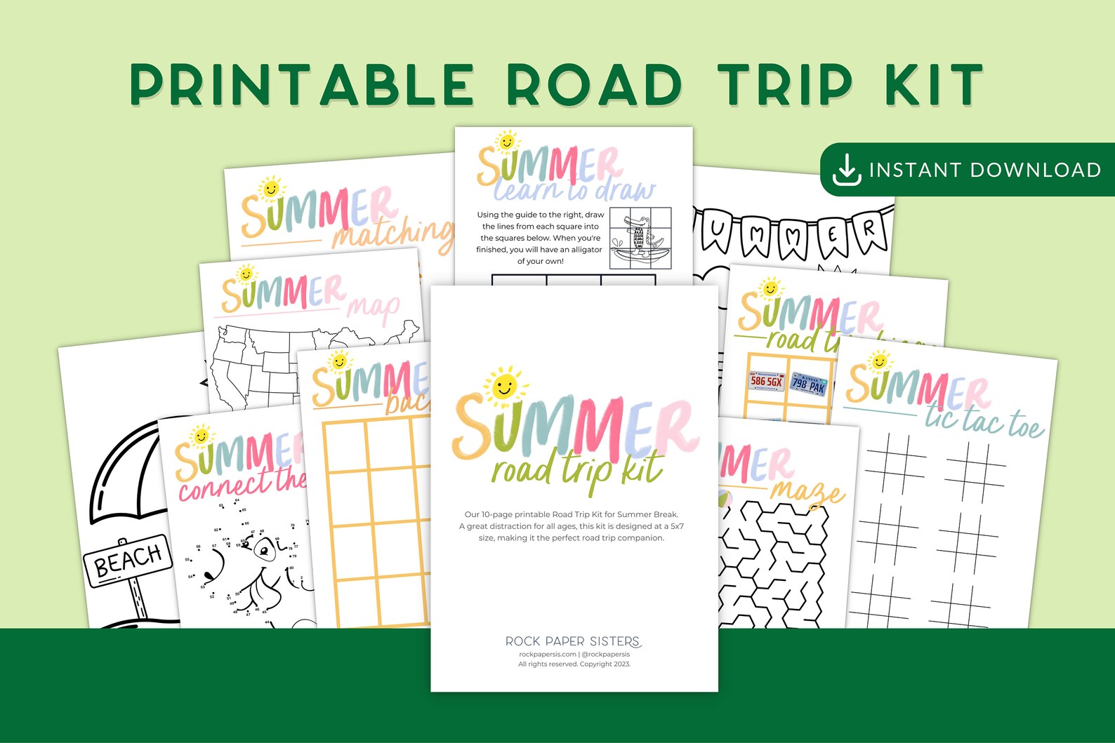 PRINTABLE Summer Road Trip Kit | Mini Road Trip Kit | Summer Activities ...