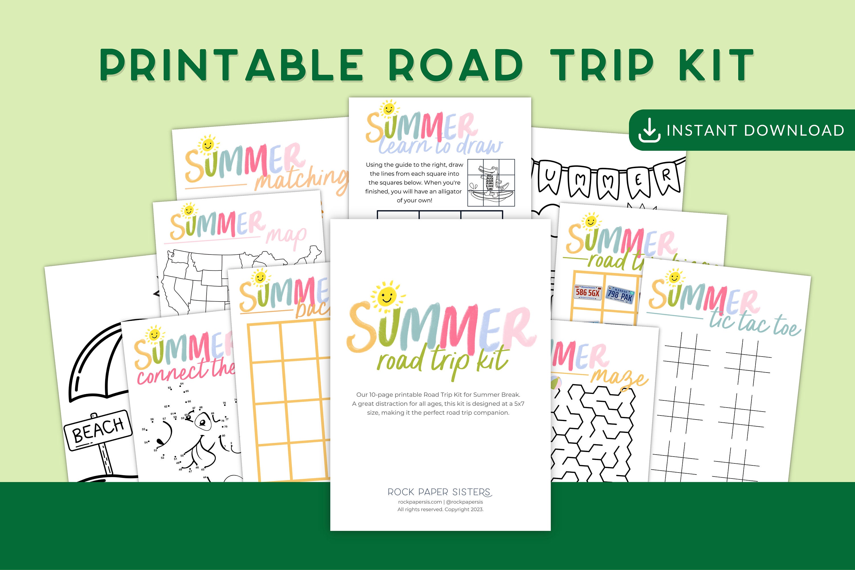 PRINTABLE Summer Road Trip Kit | Mini Road Trip Kit | Summer Activities ...