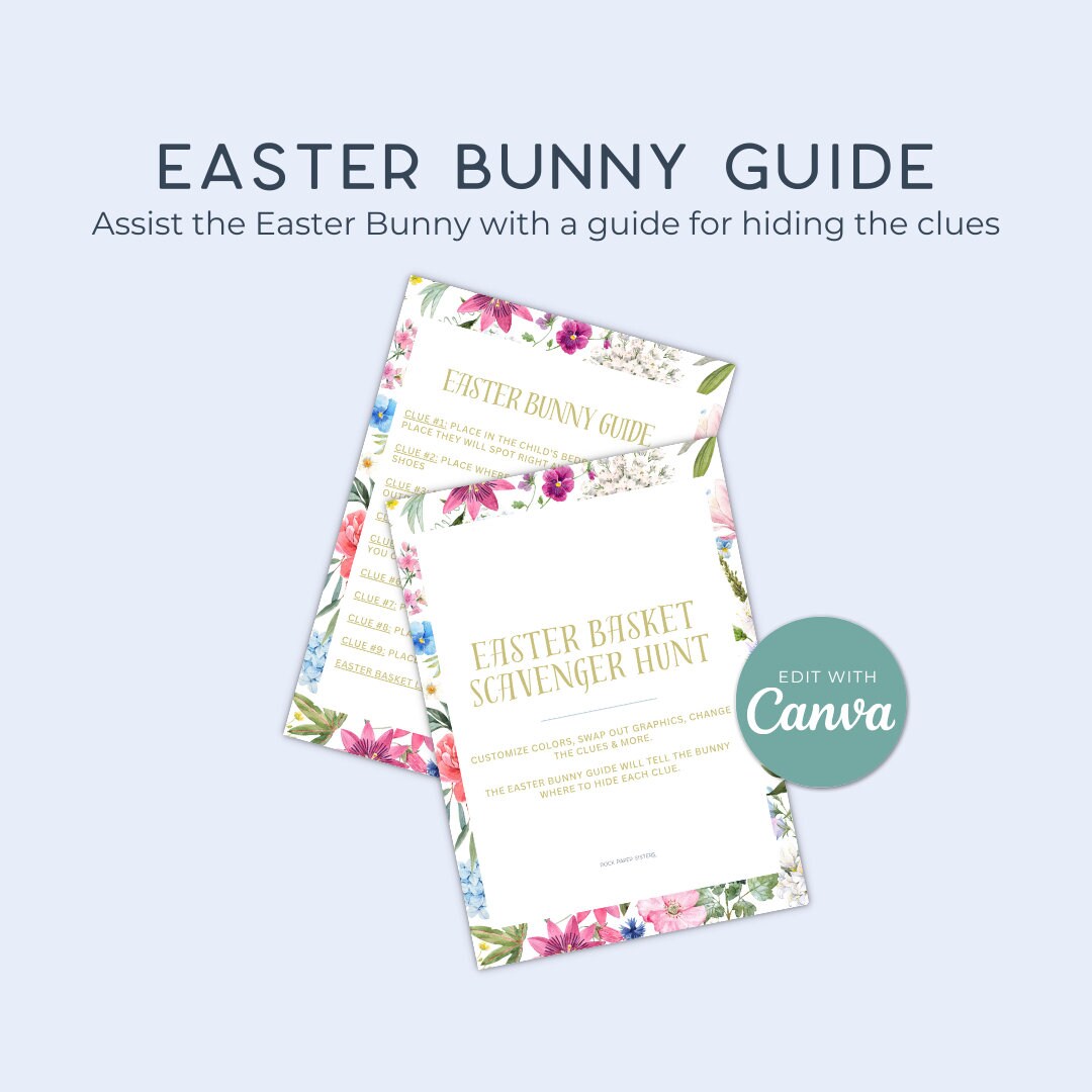EDITABLE Easter Basket Scavenger Hunt | Teen Easter Basket Scavenger ...