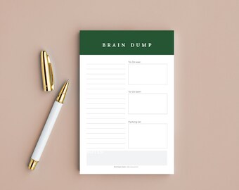 Brain Dump Planner - Etsy