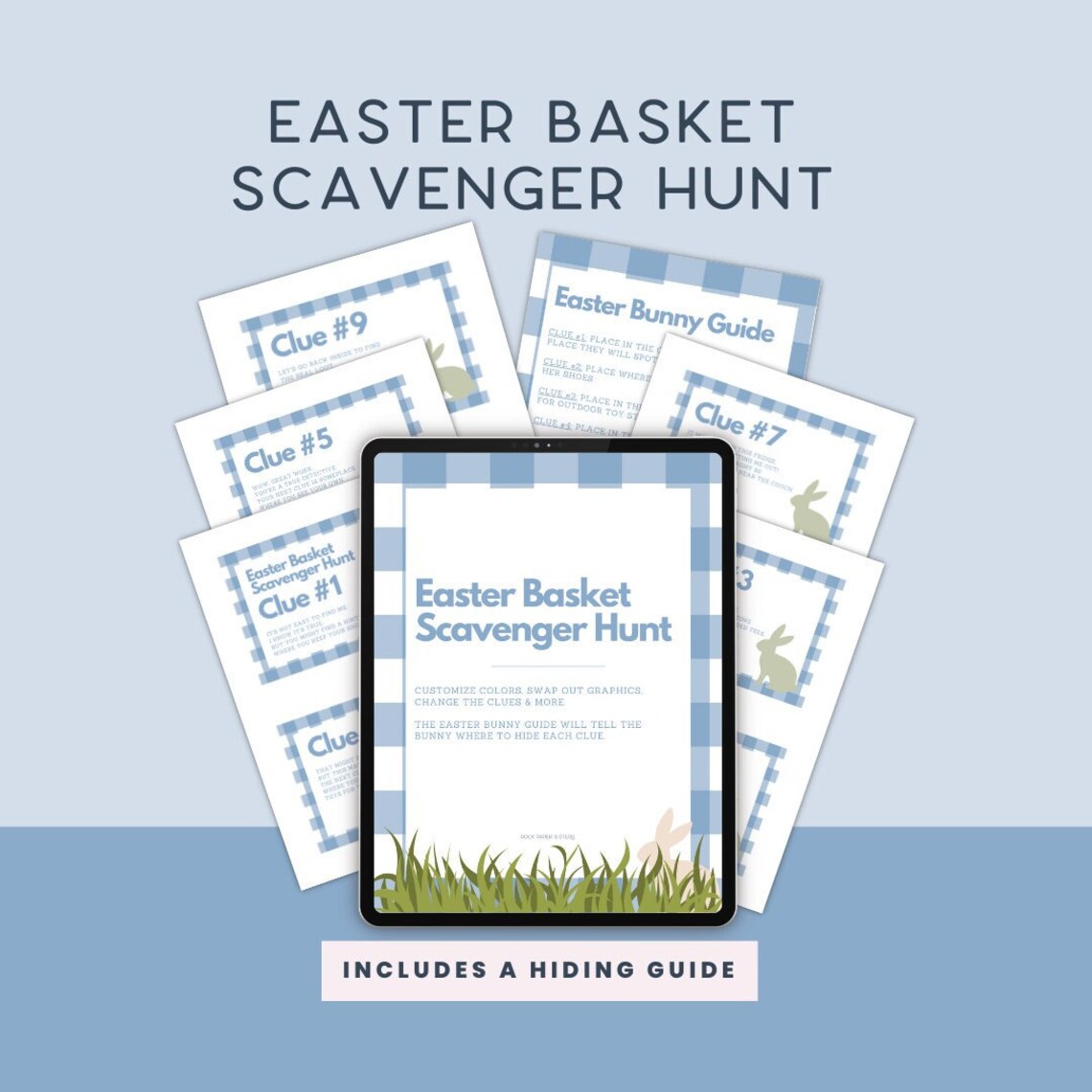 EDITABLE Easter Basket Scavenger Hunt | Basket Scavenger Hunt ...