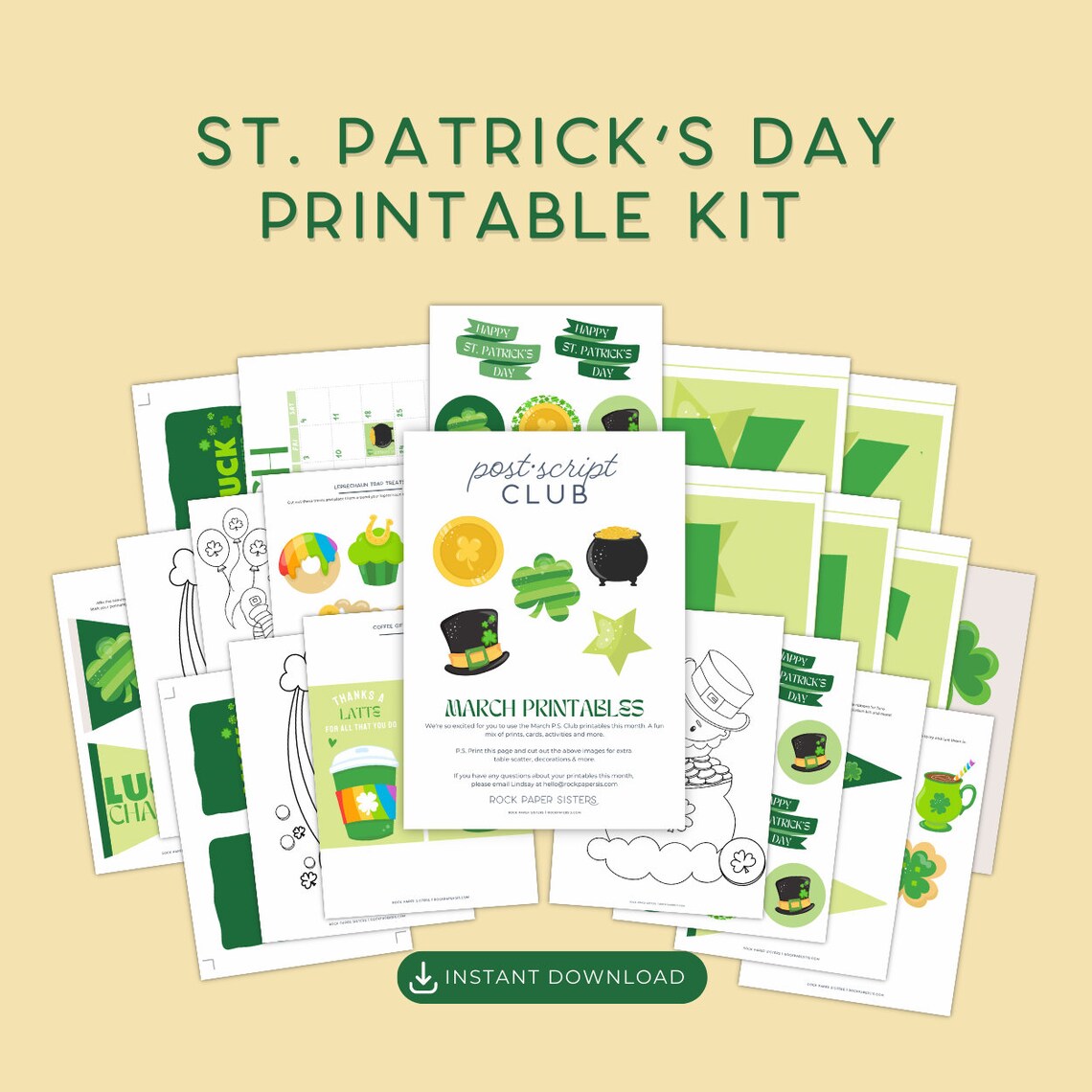 PRINTABLE St. Patrick's Day Kit | Printable St. Patrick's Day ...