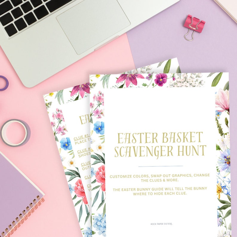 EDITABLE Easter Basket Scavenger Hunt | Teen Easter Basket Scavenger ...