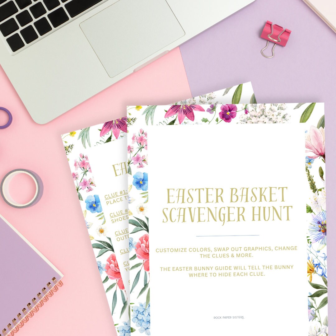 EDITABLE Easter Basket Scavenger Hunt | Teen Easter Basket Scavenger ...