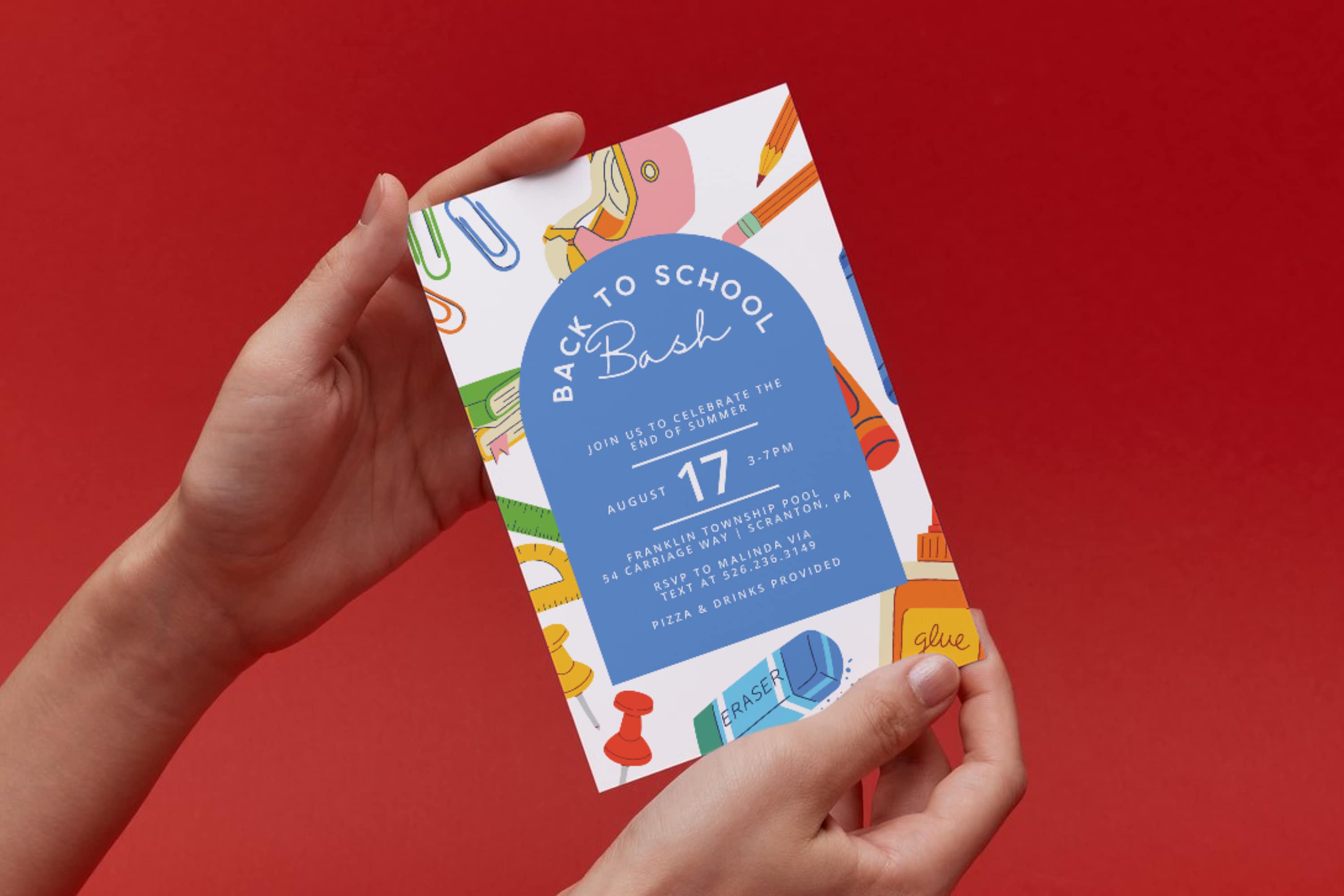 EDITABLE Back to School Invitation | Back to School Bash | Back to ...