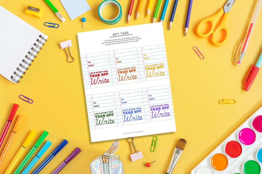 PRINTABLE Back to School Tags | Back to School Gifts | Teacher Gifts ...