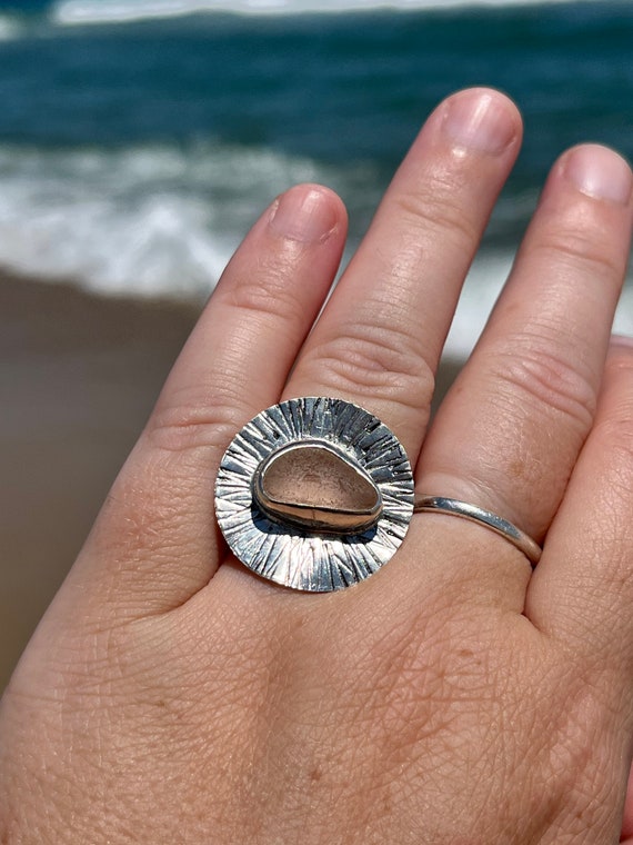 Beach glass ring store