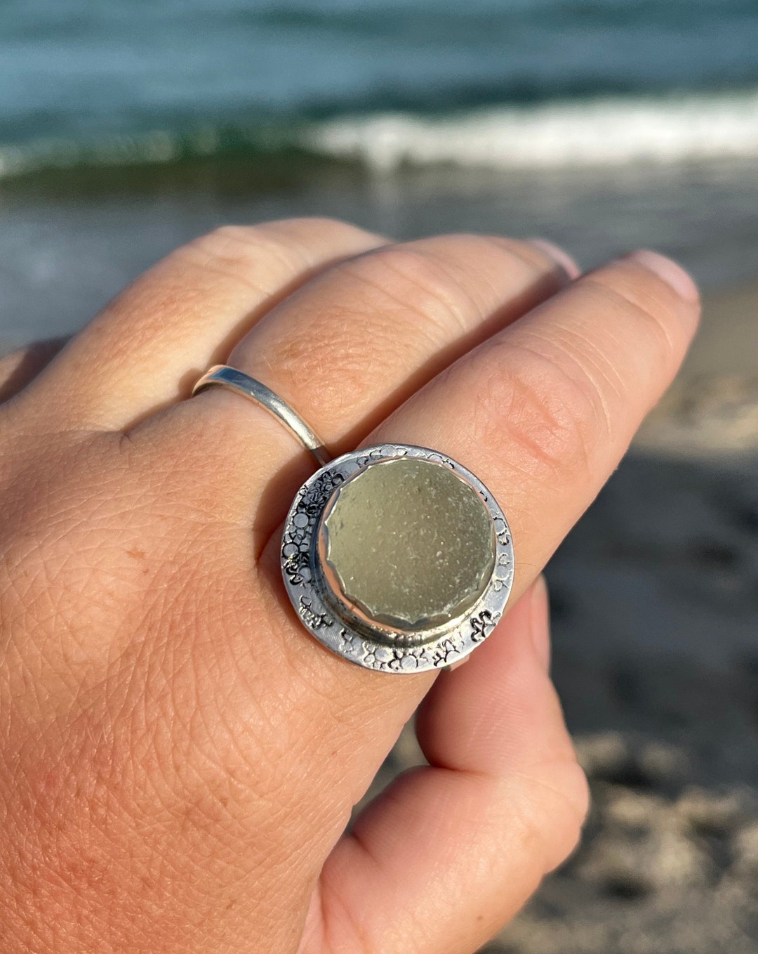 Sea Glass Ring | Seaham Sea Glass Rings | Sea Glass Jewelry | Beach ...