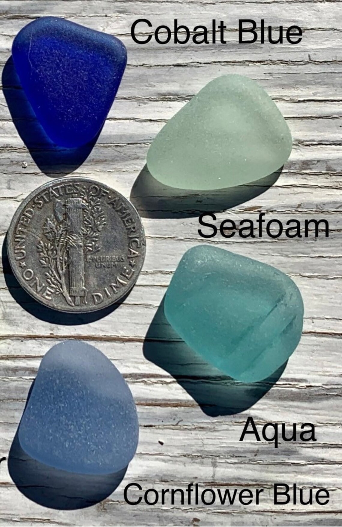 Irregular Sea Glass Necklace 6 Colors Beach Glass Necklace - Etsy
