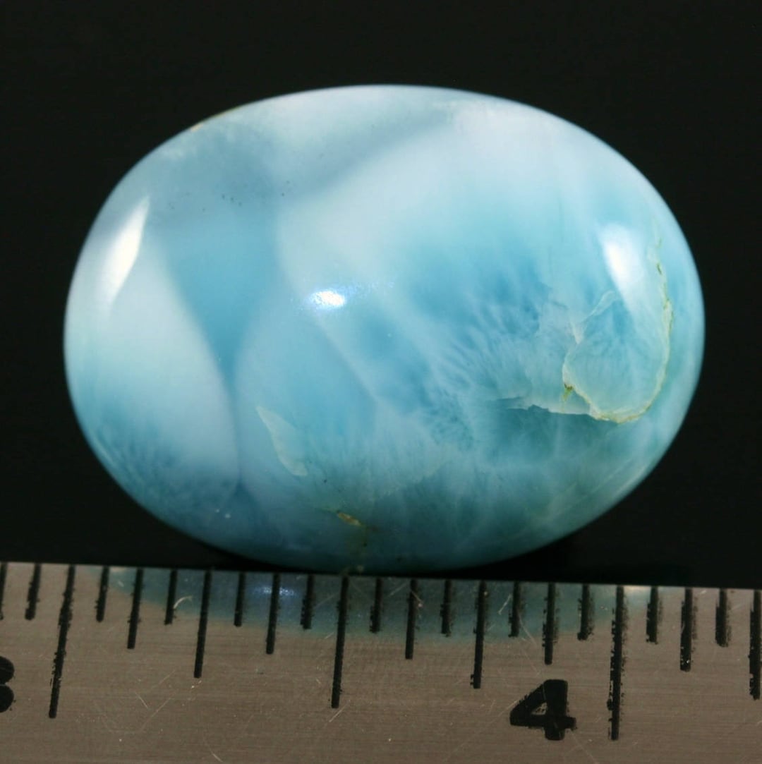 Larimar (pectolite) Oval Cabochon From the Dominican Republic, 1.18" X ...