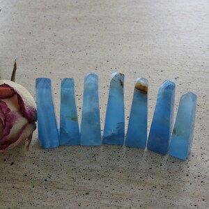 Natural Blue Calcite / Blue Onyx Obelisk From Argentina, Also Called ...