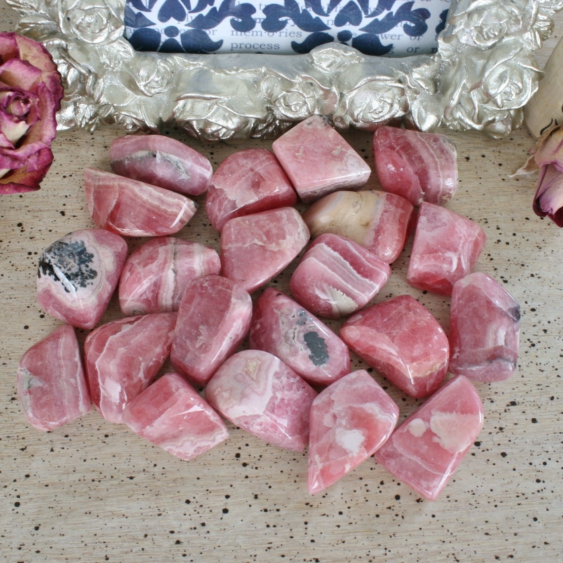 Rhodochrosite Stone, Hand Polished Rhodochrosite From Argentina, Stones ...