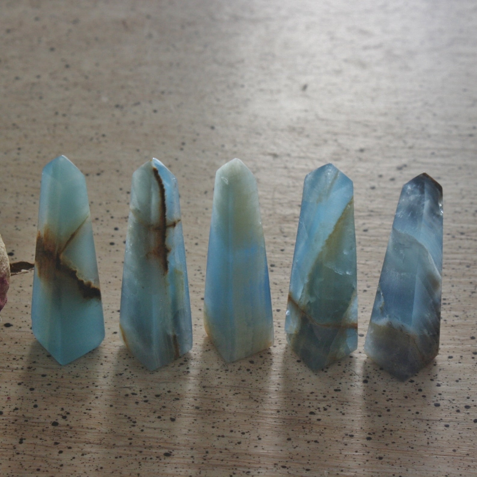 Blue Calcite Obelisk, Blue Onyx Obelisk From Argentina, Also Called ...