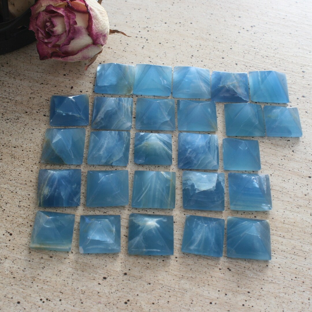 Blue Calcite / Blue Onyx Pyramid From Argentina, Also Called Lemurian ...