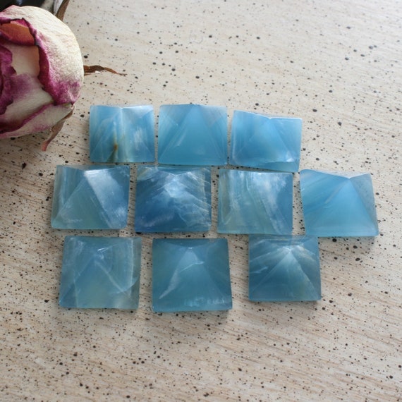 Blue Calcite Pyramid Blue Onyx Pyramid Crystal Pyramid - Etsy