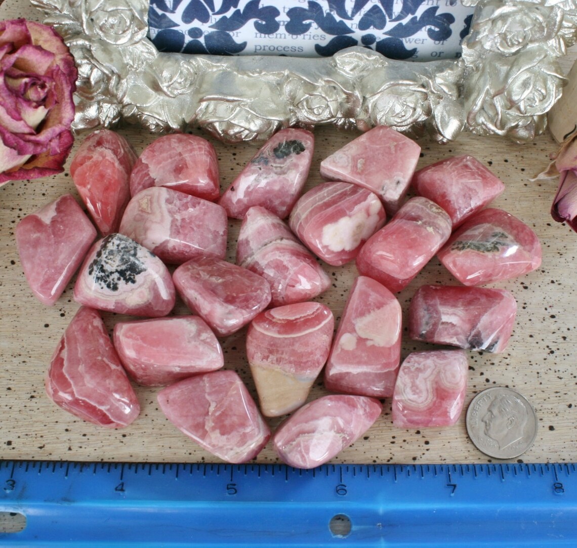 Rhodochrosite Stone, Hand Polished Rhodochrosite From Argentina, Stones ...