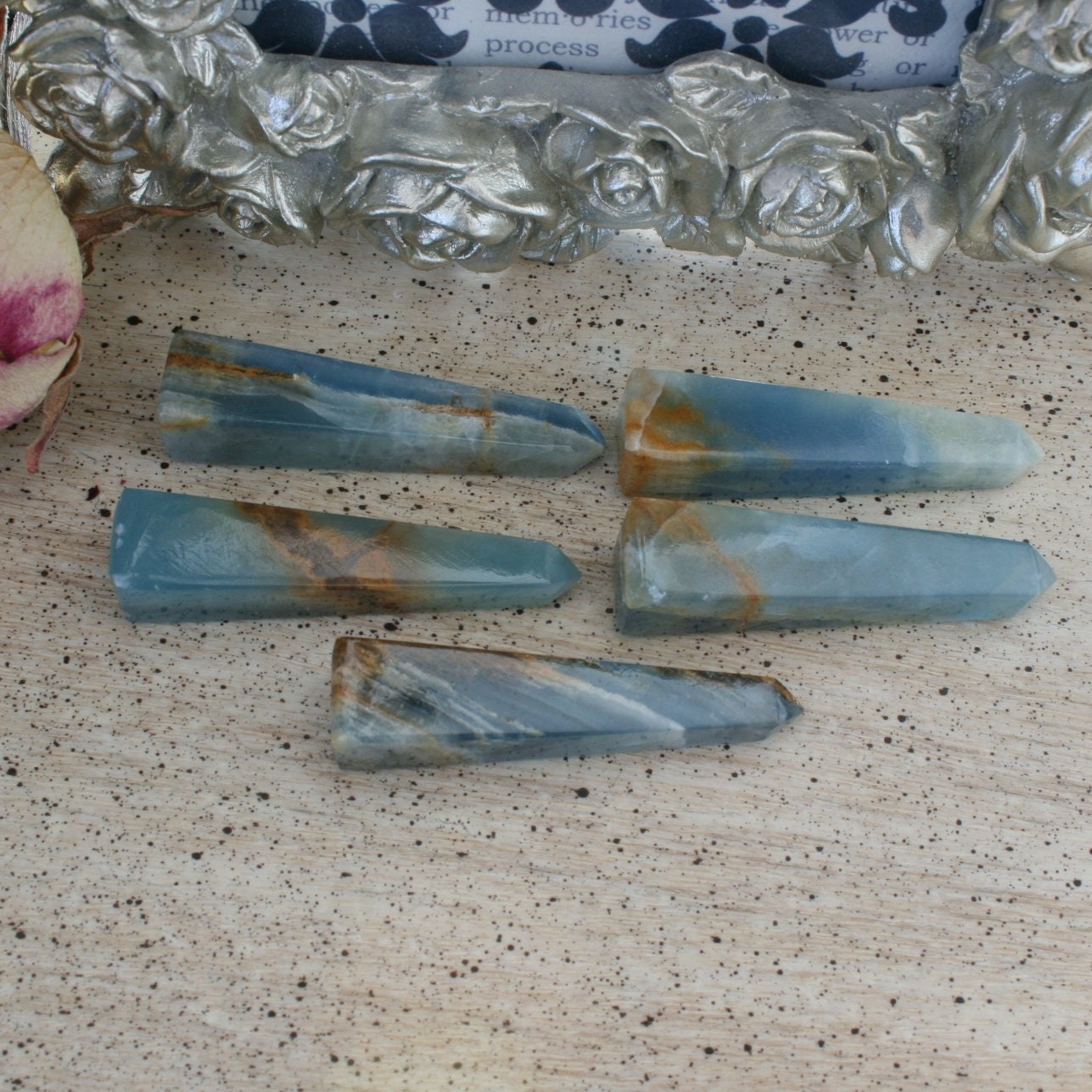 Blue Calcite Obelisk, Blue Onyx Obelisk From Argentina, Also Called ...