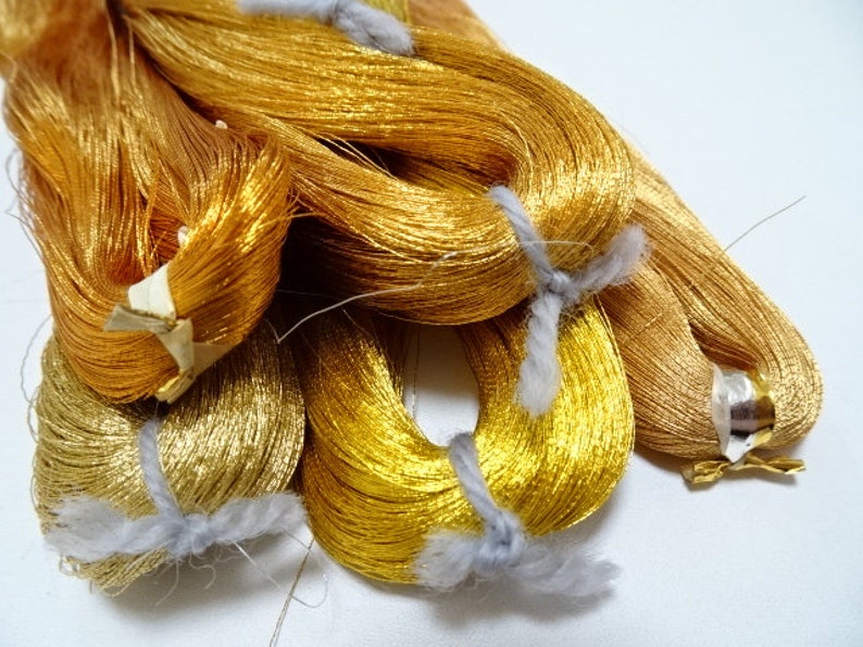 Japanese Vintage Gold Leaf Thread 5sets Embroidey 5000M 3351 | Etsy