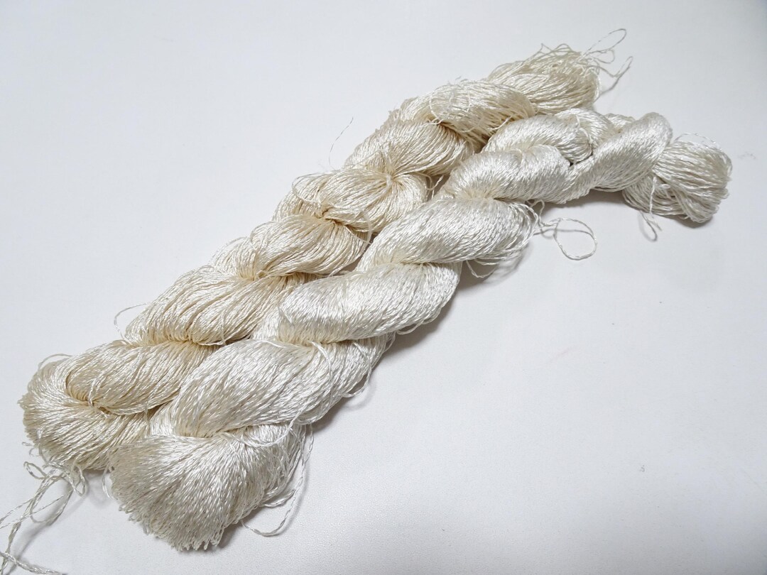 Japanese Vintage High Class Rare Silk Thread 2sets Mixture of Silver ...