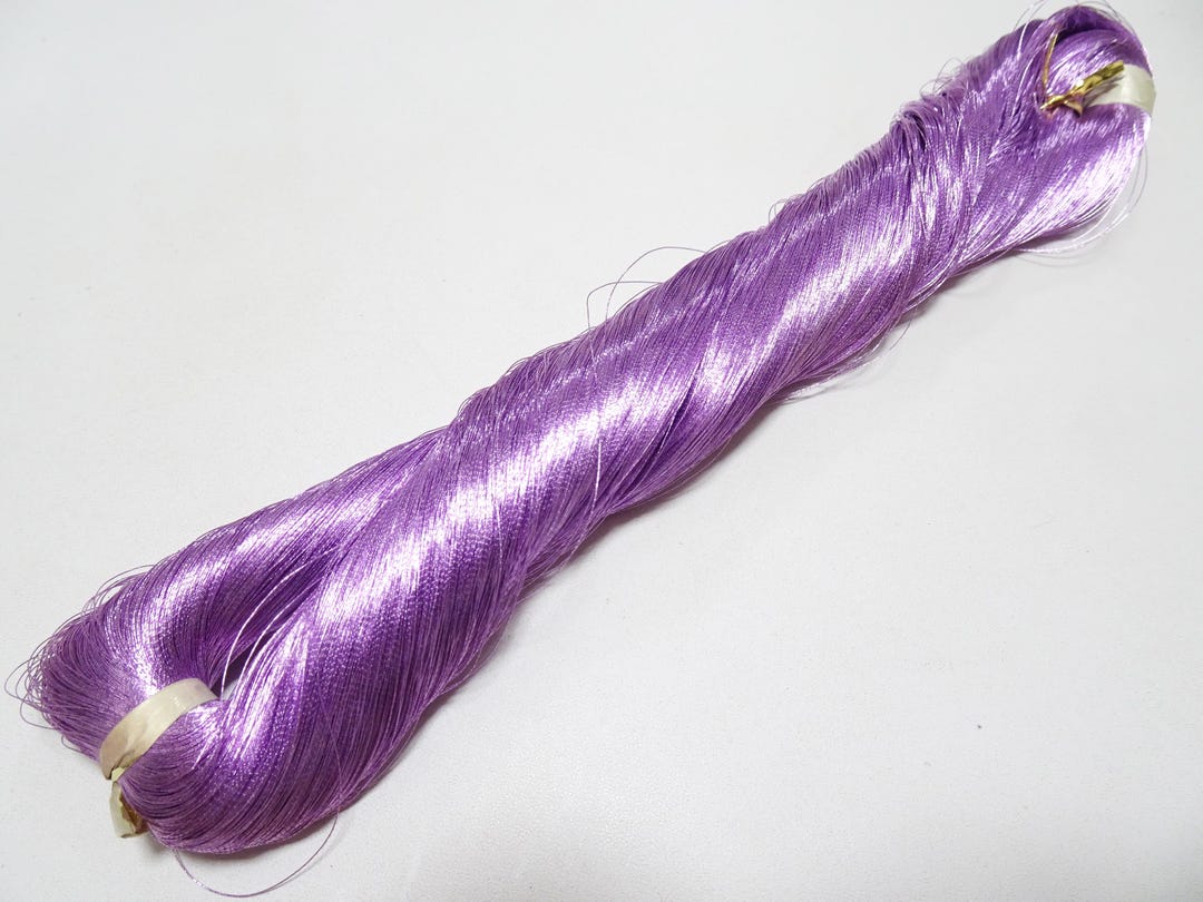 Japanese Vintage Rare Superb Pure Silver Leaf Thread Color Fuji1.5 ...