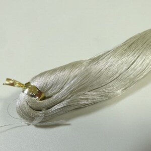 Japanese Vintage Superb Real Silver Leaf Thread SN1 Medium Matte ...