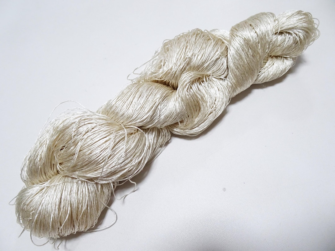 Japanese Vintage High Class Rare Silk Thread Mixture of Silver ...