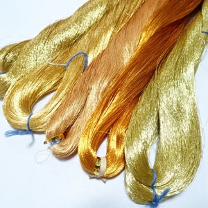 Japanese Vintage Gold Leaf Thread 5sets Embroidey 0.16mm 5000M 3351 - Etsy