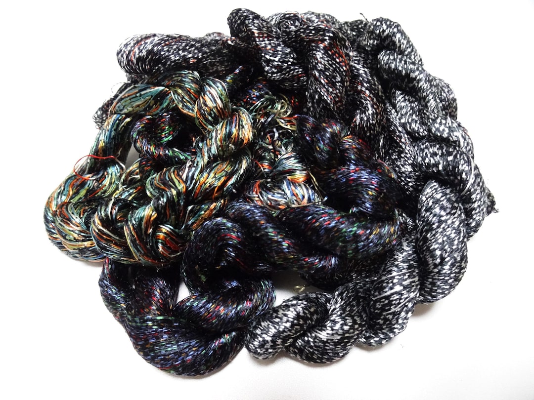 Japanese Vintage Super Rare Mud Dyeing Kasuri Loose Twisted Silk Thread ...