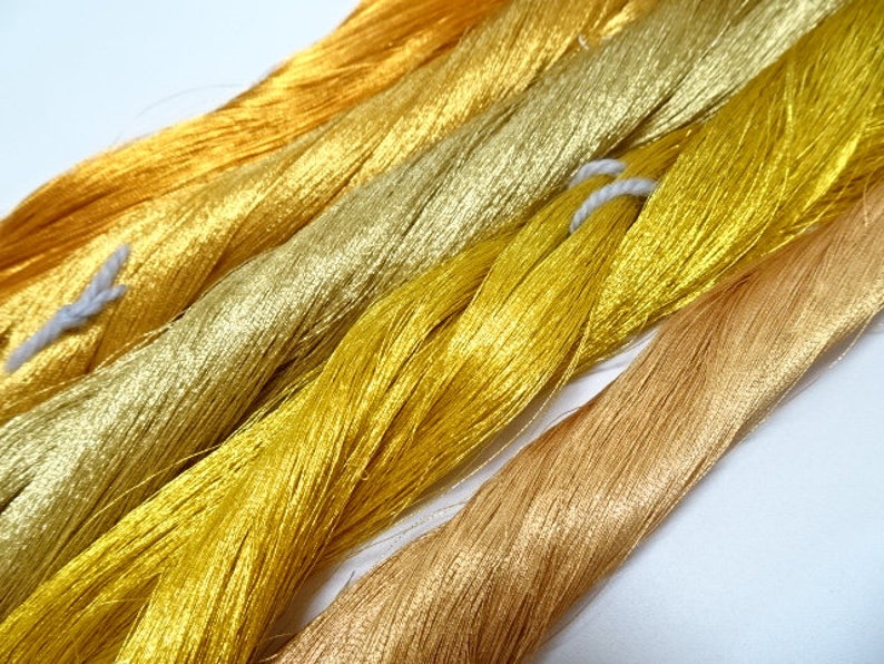 Japanese Vintage Gold Leaf Thread 5sets Embroidey 5000M 3351 | Etsy
