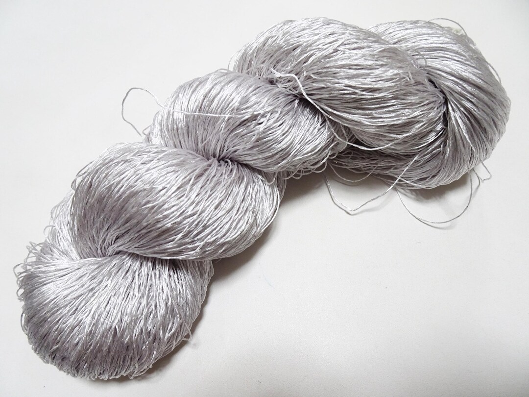 Japanese Vintage High Class Rare Silk Thread Mixture of Silver ...