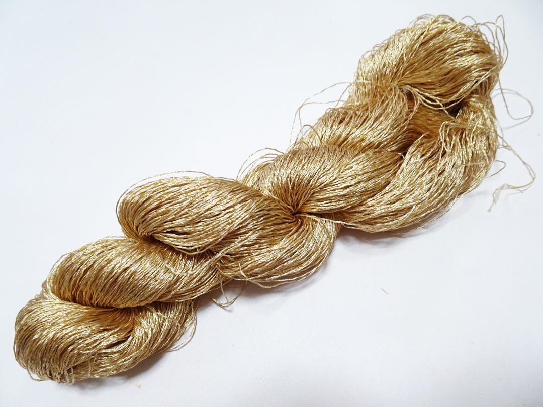 Japanese Vintage High Class Rare Silk Thread Mixture of Gold Embroidery ...