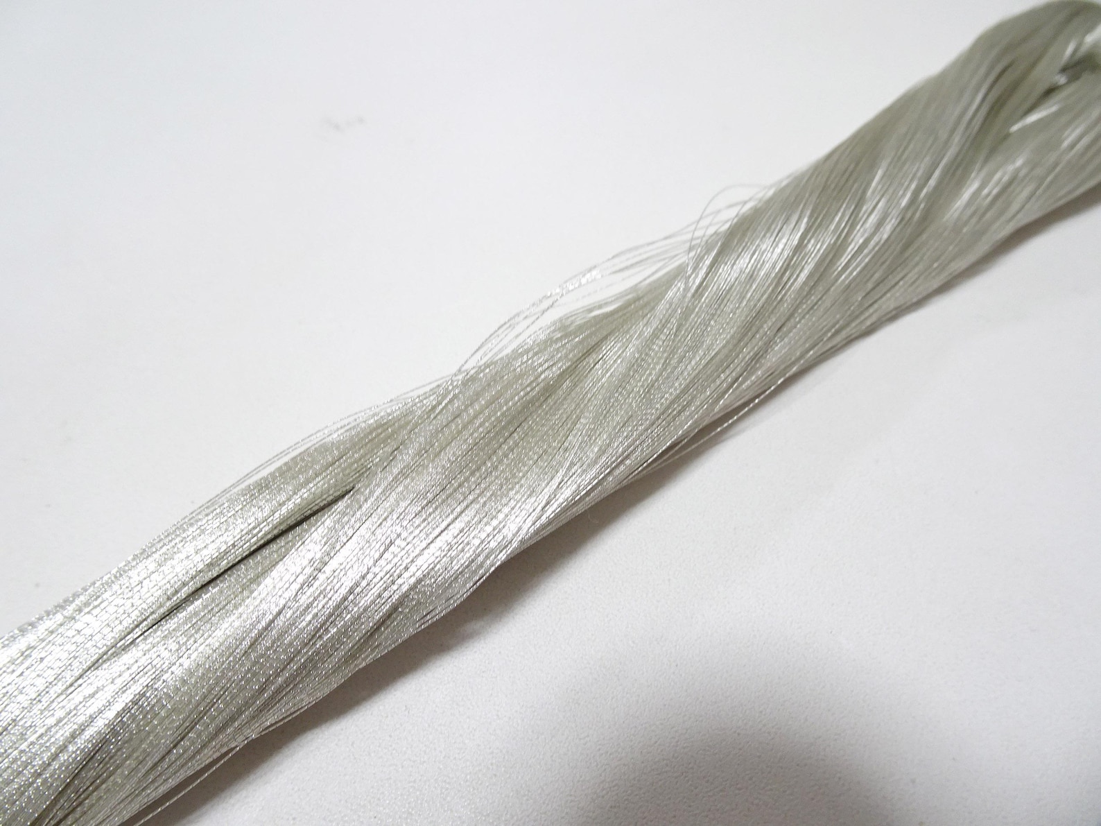 Japanese Vintage Superb Real Silver Leaf Thread SN1 Embroidery 1000M 0 ...