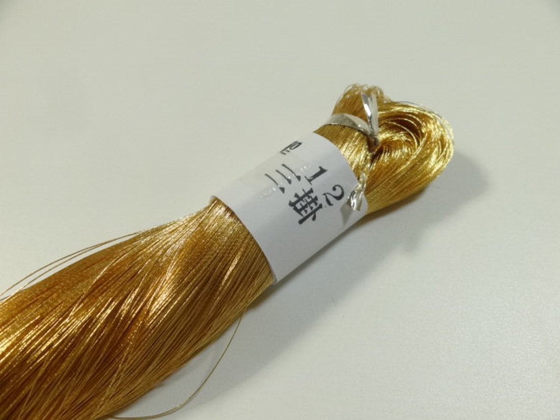 Japanese Vintage Superb Gold Leaf Thread 312 Embroidery 1000M - Etsy